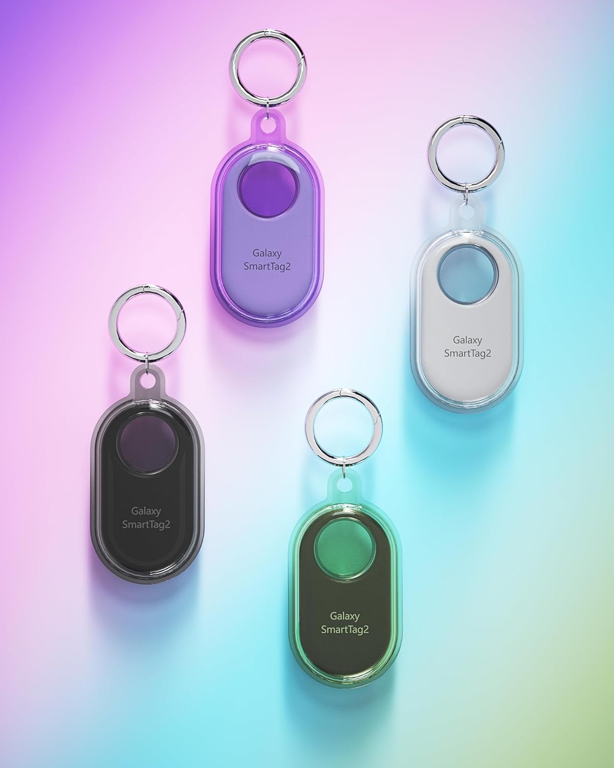 Amazon.com: 4 Pack Samsung Galaxy Smart Tag 2 Case with Key Ring, TPU ...