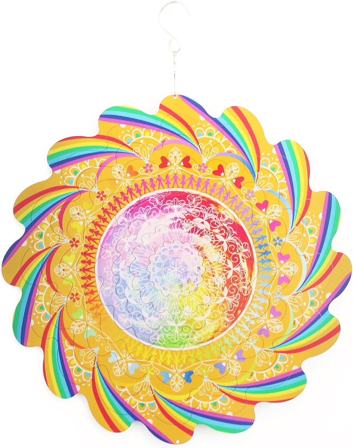 Amazon.com: Warm Sun Wind Spinners Outdoor Yard Decor, 12 inch Metal ...