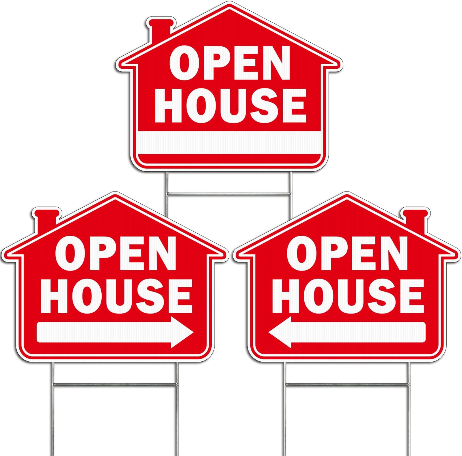 Amazon.com : Open House Sign with Stakes, Real Estate Open House ...