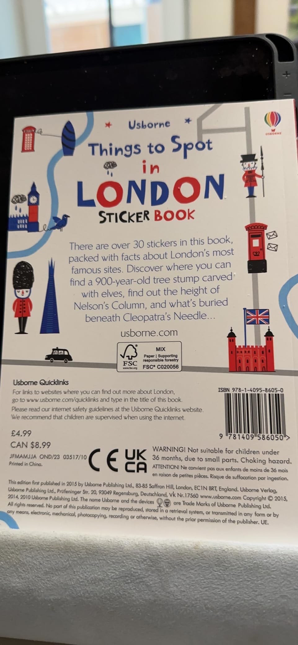 Things to Spot in London Sticker Book (Sticker Books) : Various: Amazon ...