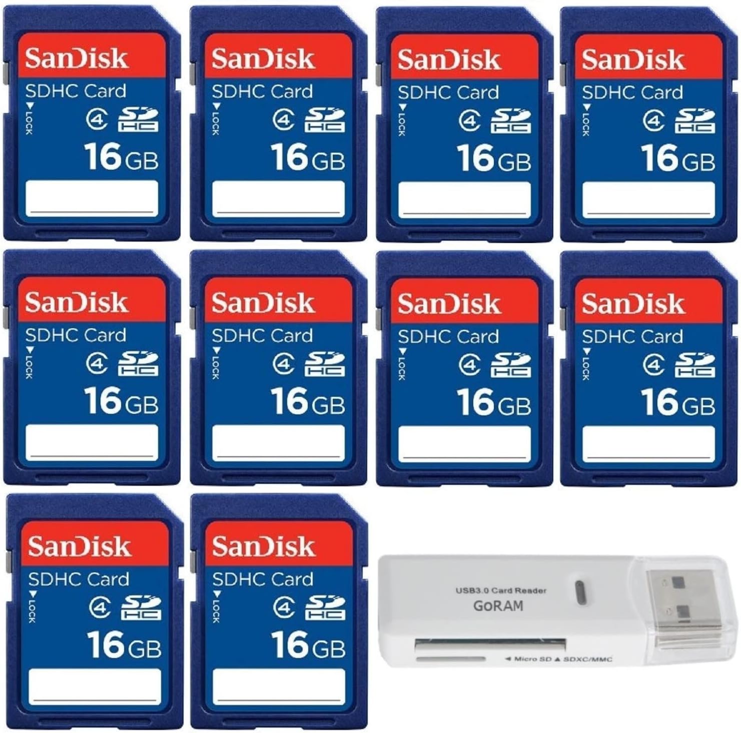 Amazon.com: SanDisk 16GB Class 4 SDHC Flash Memory Card - 2 Pack SDSDB2L-016G-B35 Retail Package ...