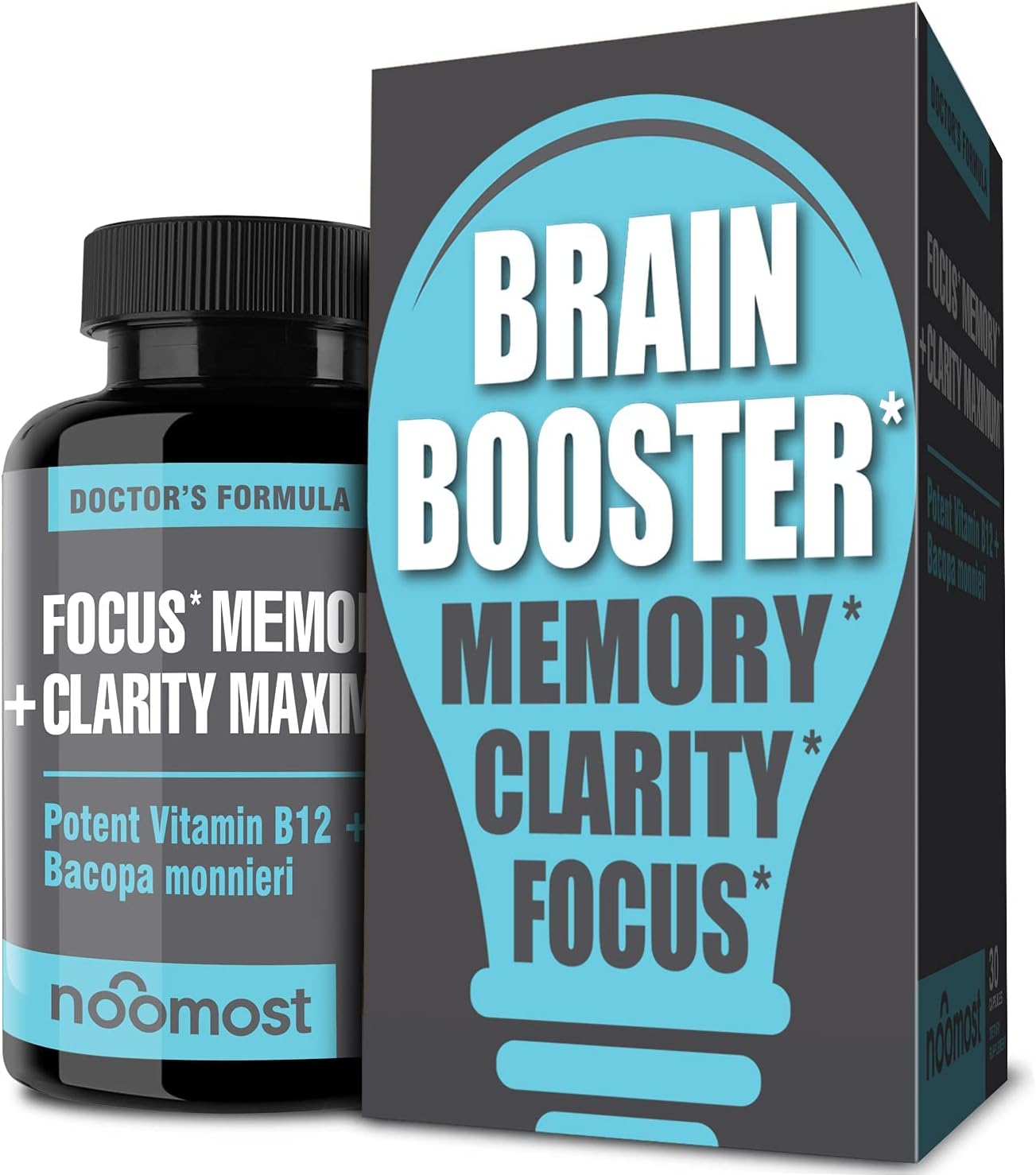 Amazon.com: Brain Supplement for Focus, Memory, Clarity, Energy Work as Caffeine Brain Booster ...
