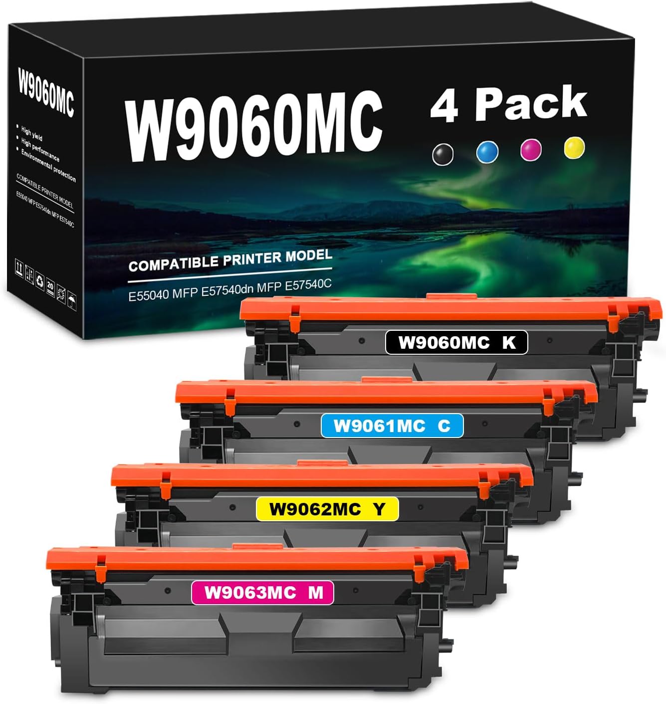 Amazon.com: W9060 W9060MC Black Toner Cartridge Compatible with HP ...