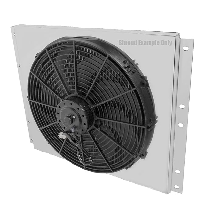 Buy Aluminum Shroud & 16" Fan for Radiator Part #180, Fits CC180, EC180 ...