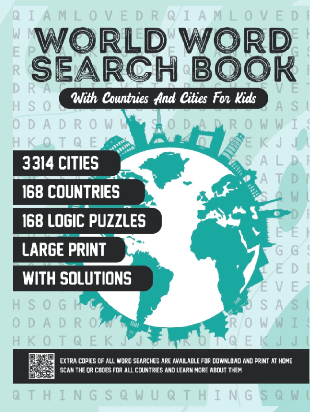Buy World Word Search Book with Countries and Cities For Kids ...