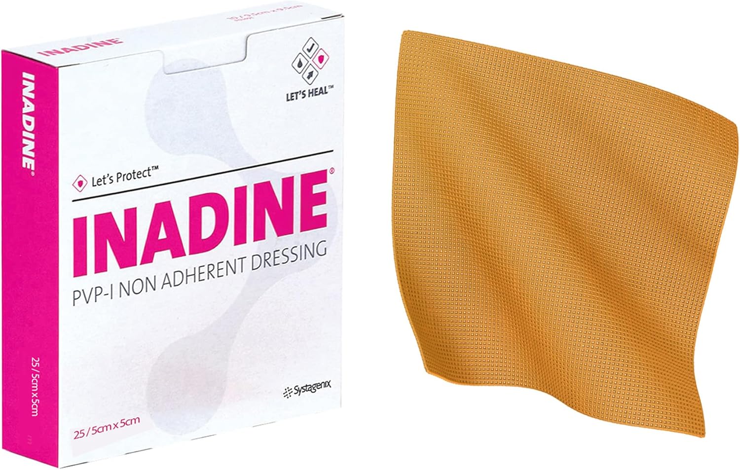 Inadine Non-Adherent Dressing 9.5cm x 9.5cm - Sterile Pack of 10 ...