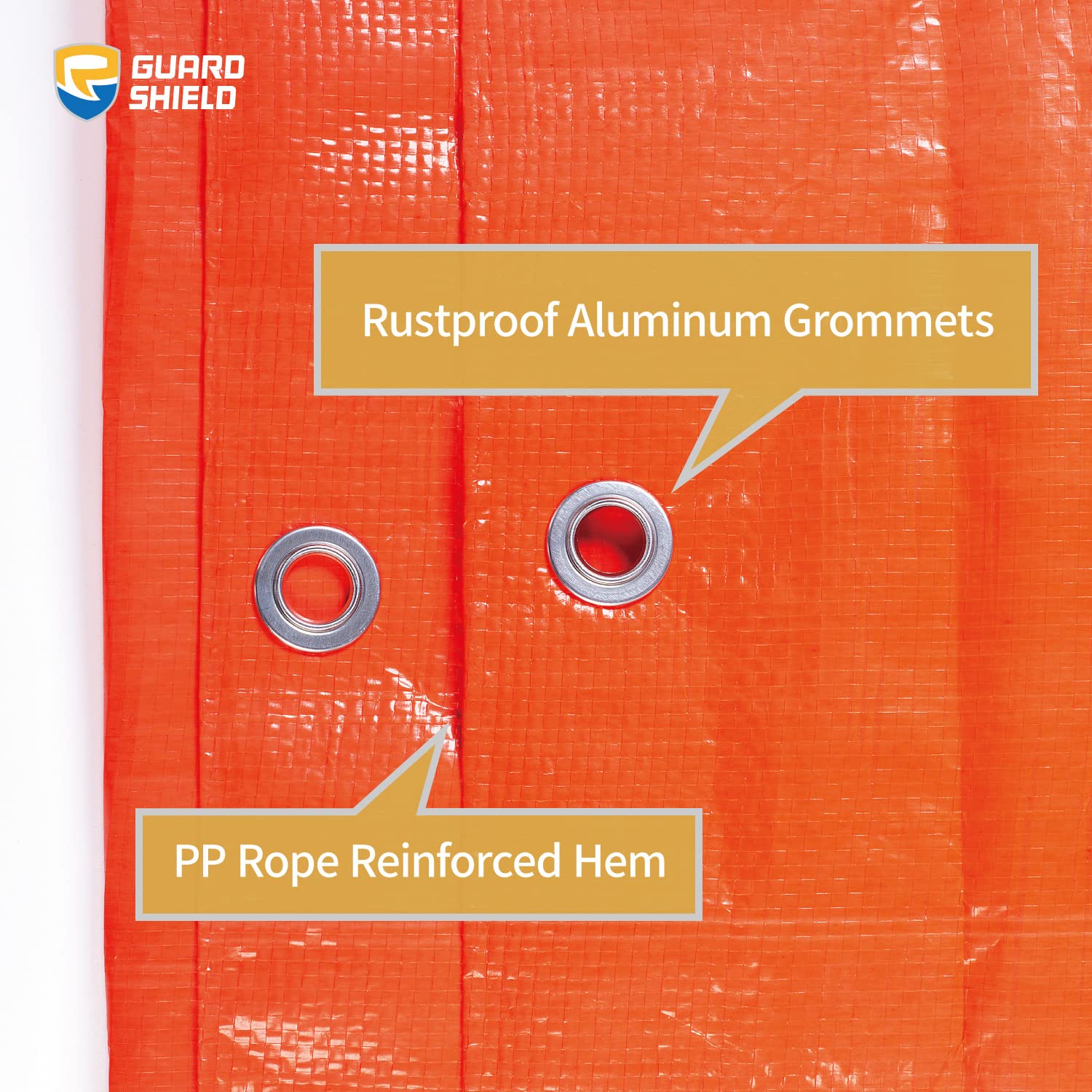 Snapklik.com : Orange Tarp 8x10 Feet Tarps High Visibility Outdoor Poly ...