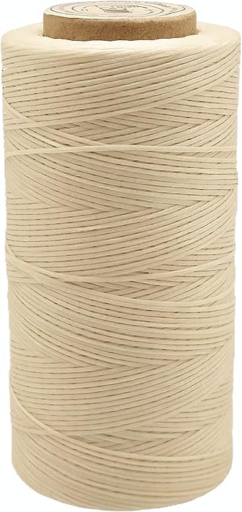 Amazon.com: Waxed Thread, 328 Yards 150D 1MM Leather Sewing Waxed ...
