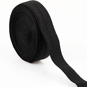 SHELVER Fold Over Elastic Black, Stretch Bias Binding, 15mm, 5 metres ...