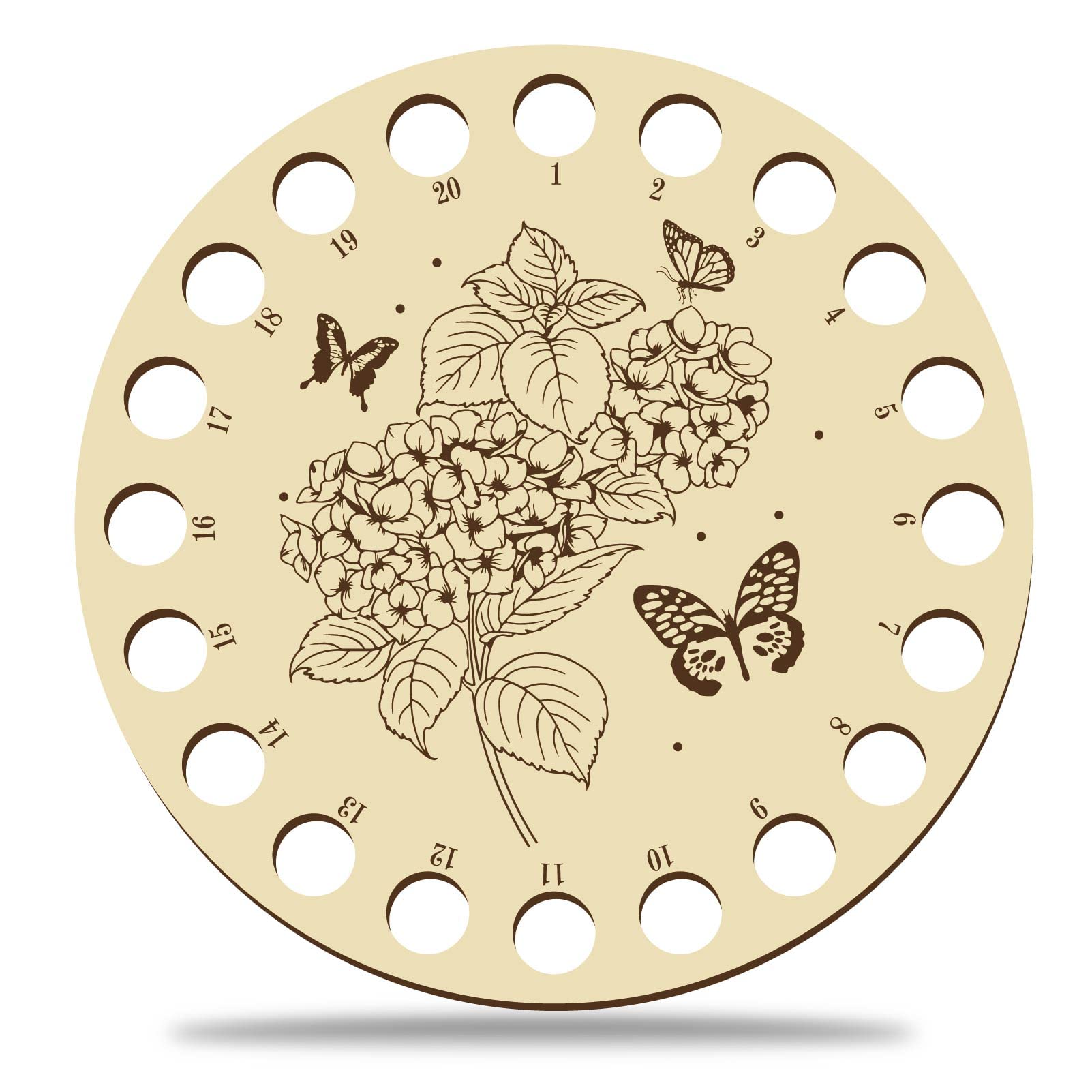 CREATCABIN Wooden Cross Stitch Thread Holder Embroidery Floss Organizer ...