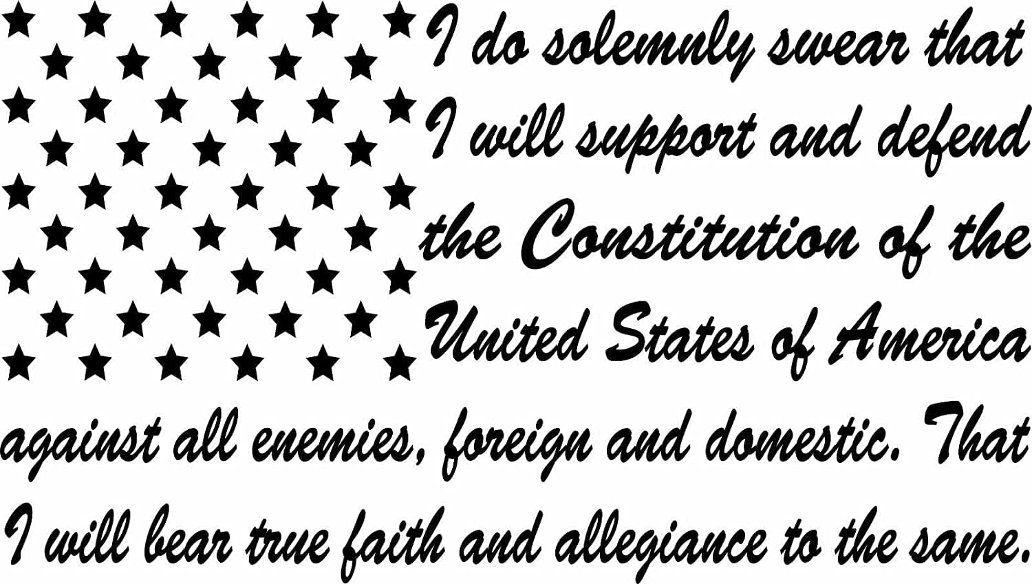 Amazon.com: United States Armed Forces Oath of Enlistment Sticker for ...