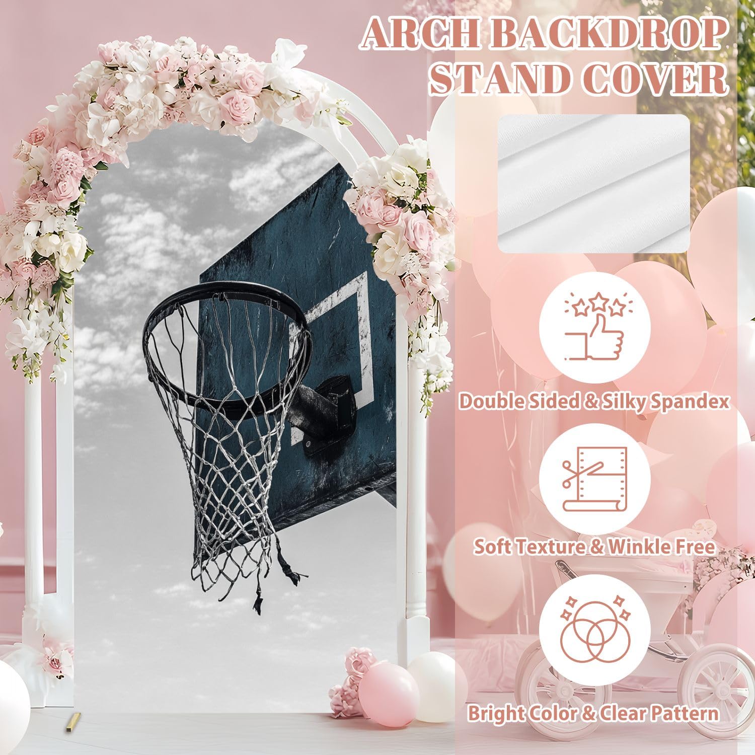 How to cover a basketball hoop for a wedding | Honestweddingadvice.com