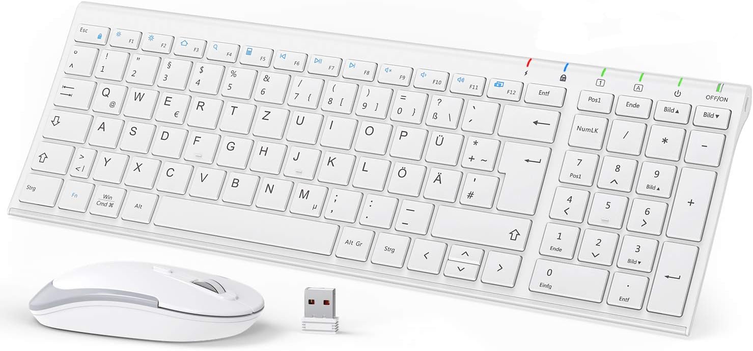 Hama Wireless Keyboard-/Mouse-Set RF 2100": Amazon.de: Computer & Zubehör