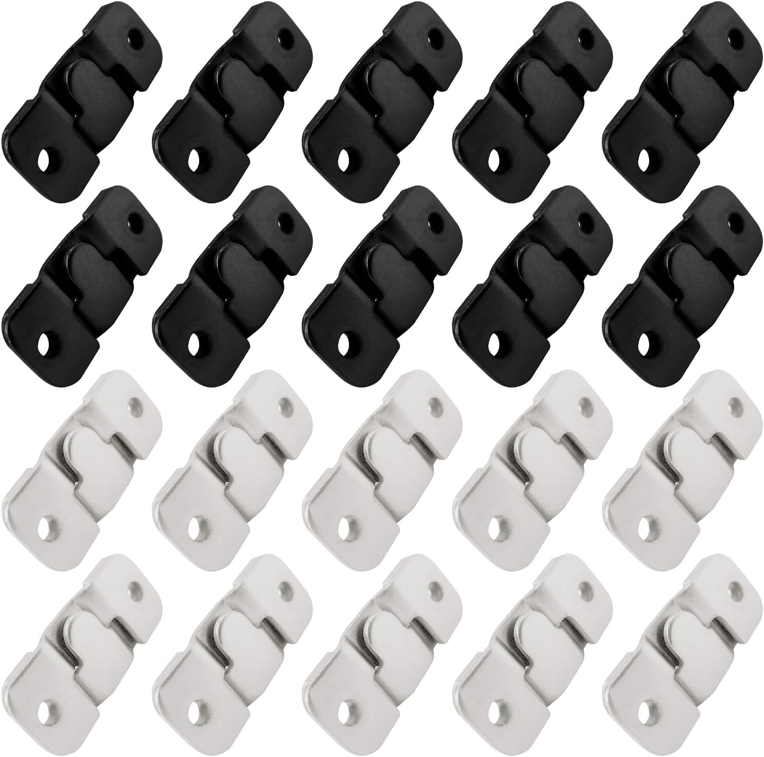 40Pcs (20 Pairs) Flush Mount Bracket, Stainless Steel Interlock Hanging ...