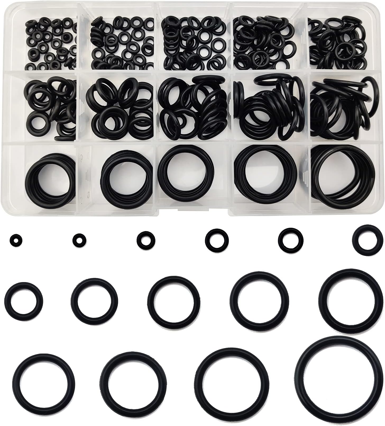 279Pcs/Set O Rings Assortment, 18 Sizes Rubber O-Ring Assortment Set ...