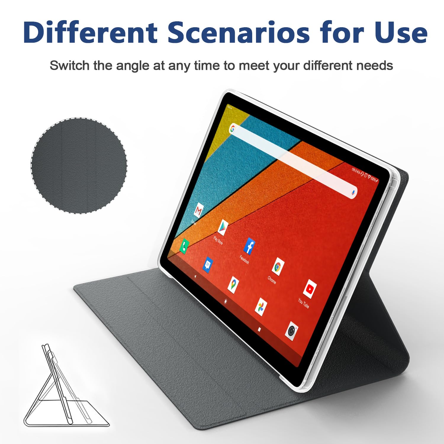 Snapklik.com : Tablet Case For Android 12 Tablet D115, Strong And Drop ...