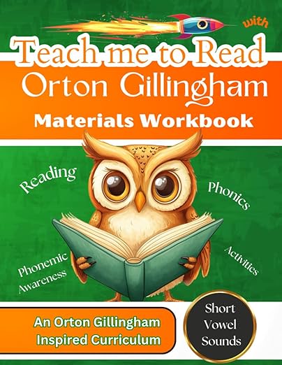 Teach me to Read with Orton Gillingham Materials Workbook: Reading ...