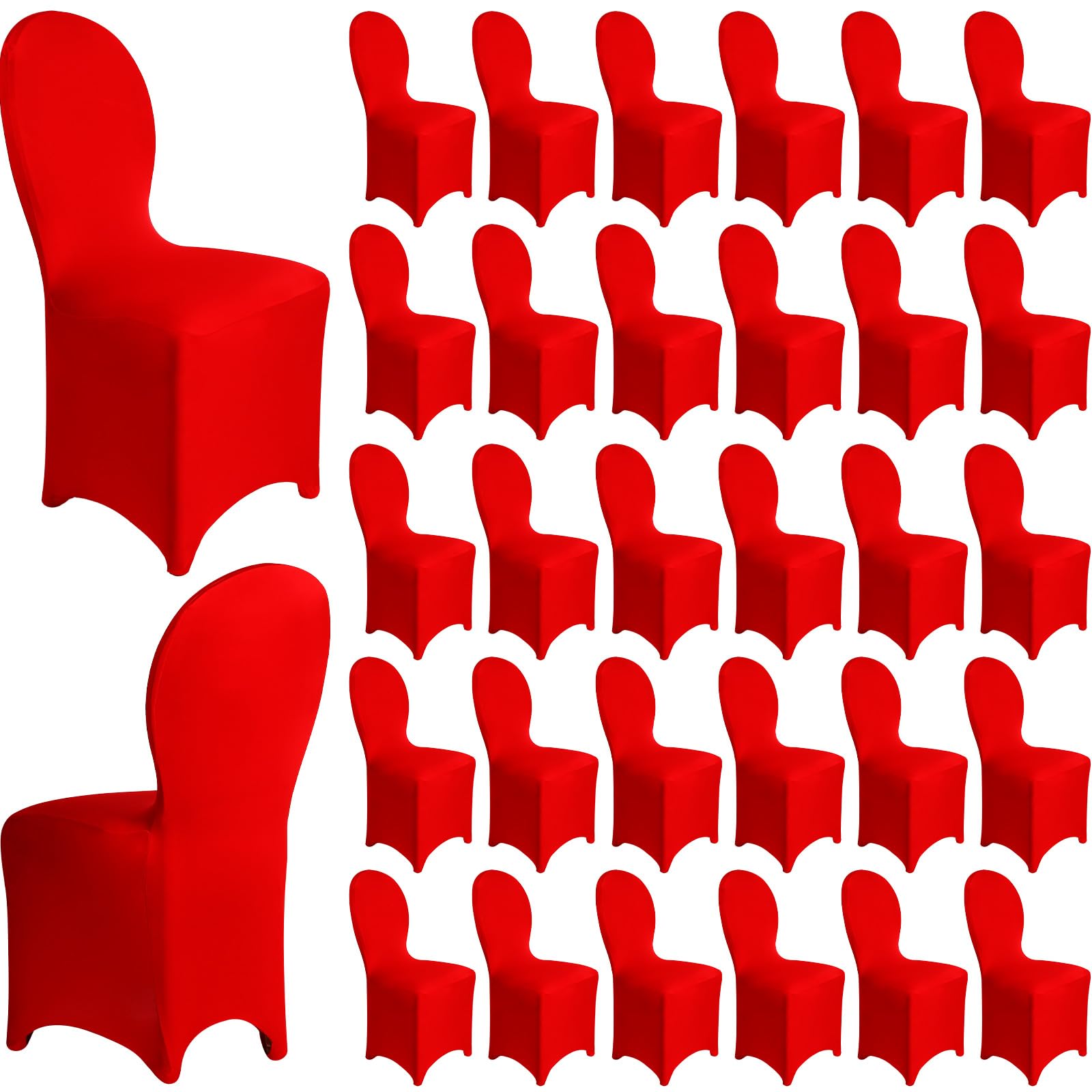 Moukeren Chair Covers Wedding Seat Chair Covers Spandex Chair ...