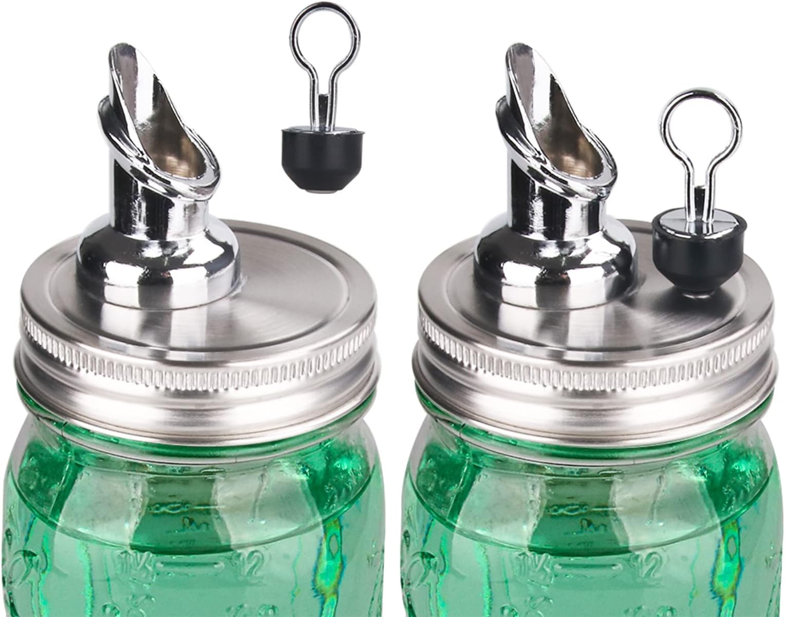 Amazon.com: Mason Jar Liquor/Oil Pour Spout Dispenser, Sprouting Mason ...