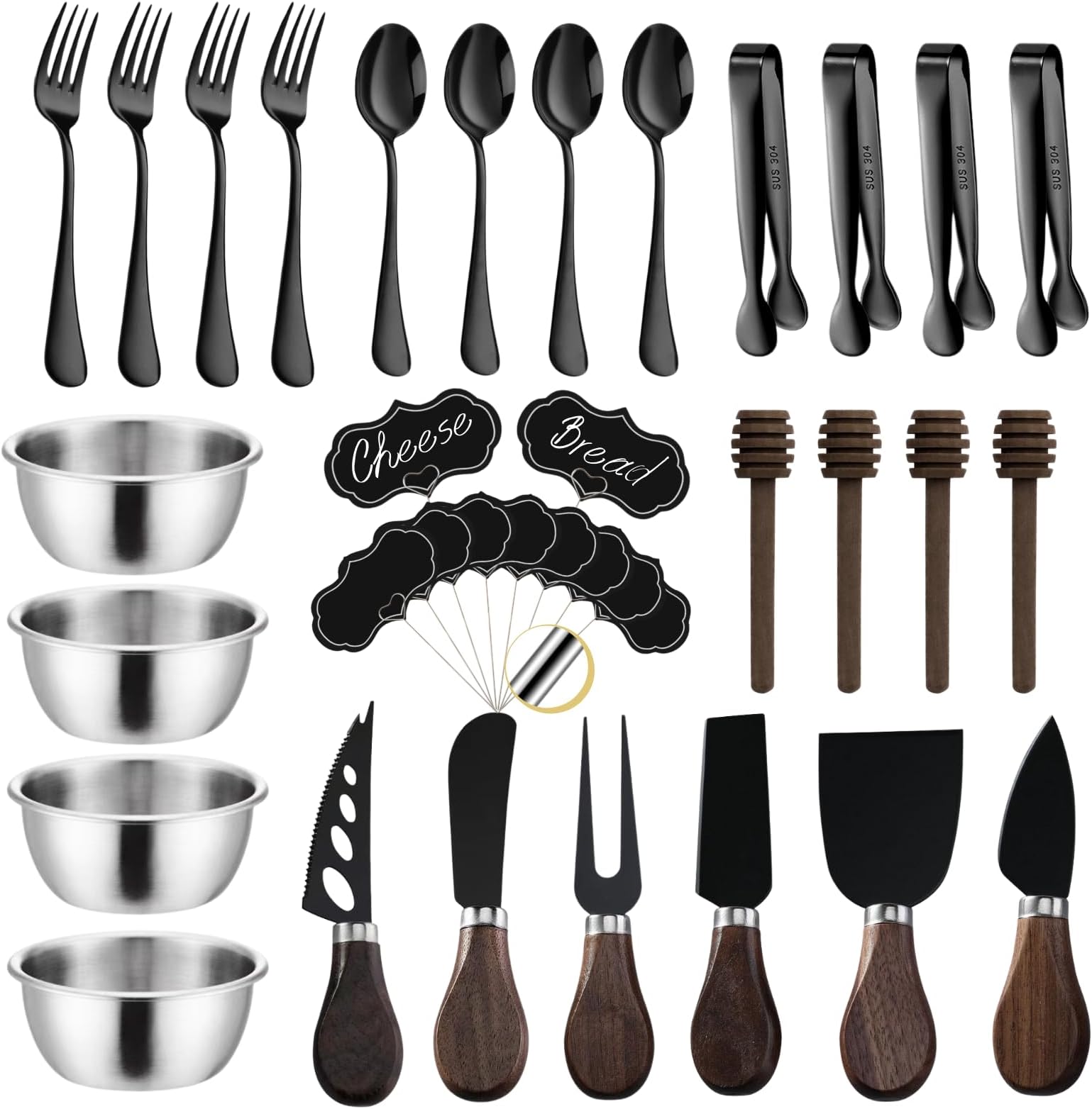 Amazon.com: Charcuterie Boards Accessories Utensils, Cheese Knife Set ...