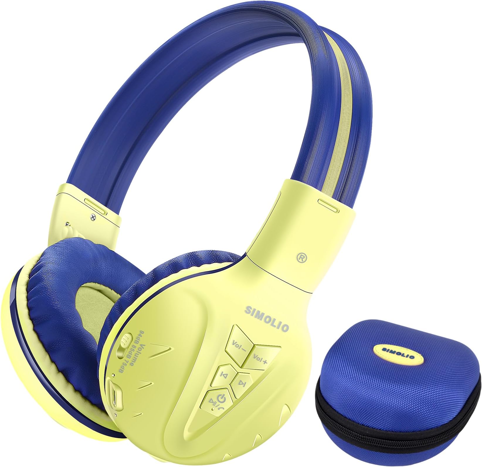 Amazon.com: SIMOLIO Kids Headphones Wireless Bluetooth with Microphone ...