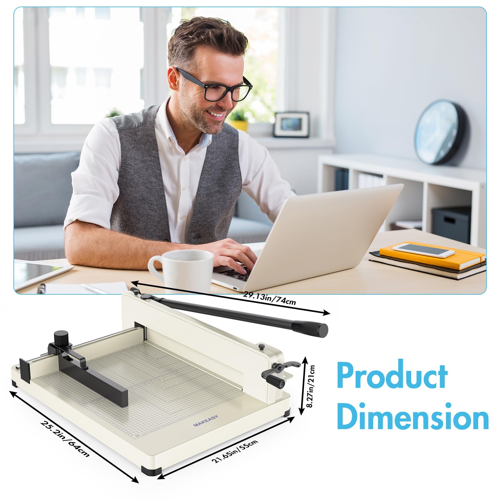 Snapklik.com : Paper Cutter 17 Inch, Heavy Duty Paper Cutter For A3 ...