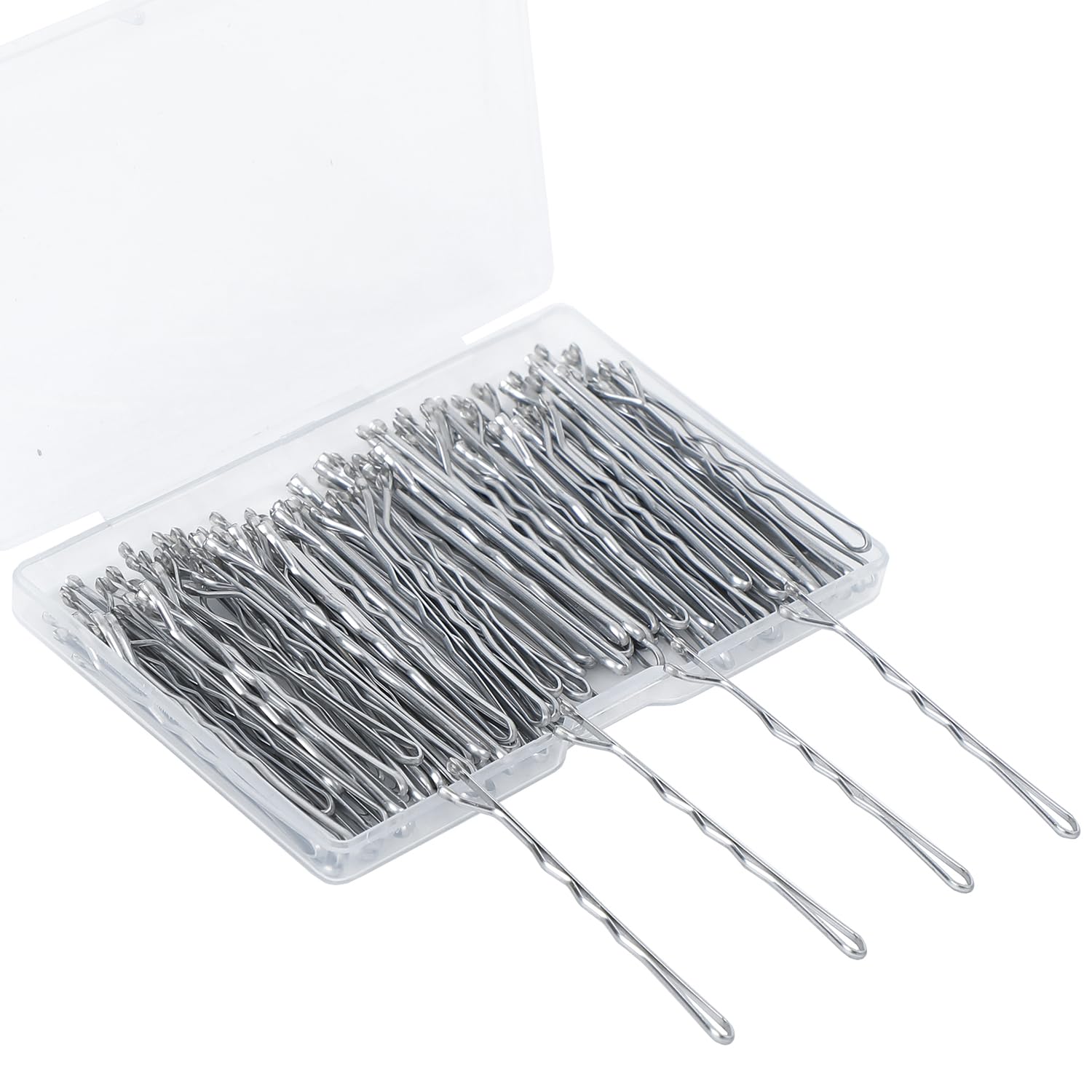 Amazon.com : 100Pcs Bobby Pins Silver Hair Pins Kit for Women Girls ...
