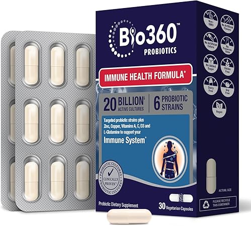 Amazon.com: Bio360 Probiotics, Immune Support Formula, Immunity and ...