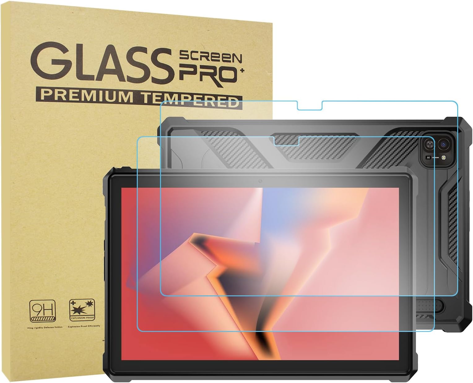 Amazon.com: Transwon Astro 8R Tablet Screen Protector, 2PCS Tempered ...