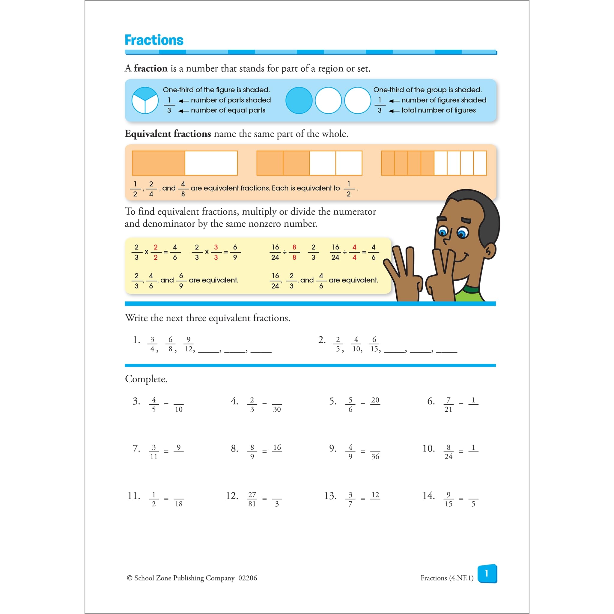 School Zone Math Basics 6 Workbook 64 Pages Ages 11 To 12 6th Grade Powers