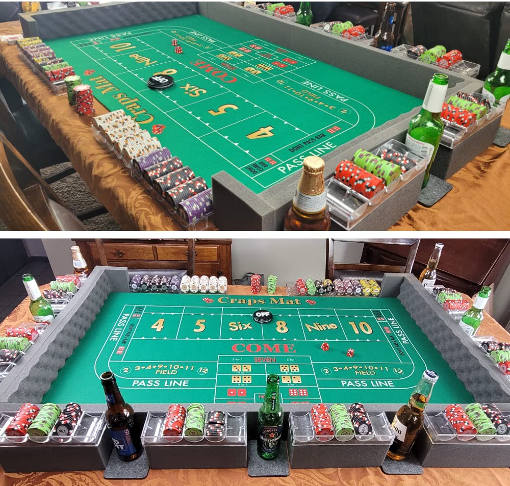 Snapklik.com : Co Dealer Mats Premium Quality Craps Layout- Green ...