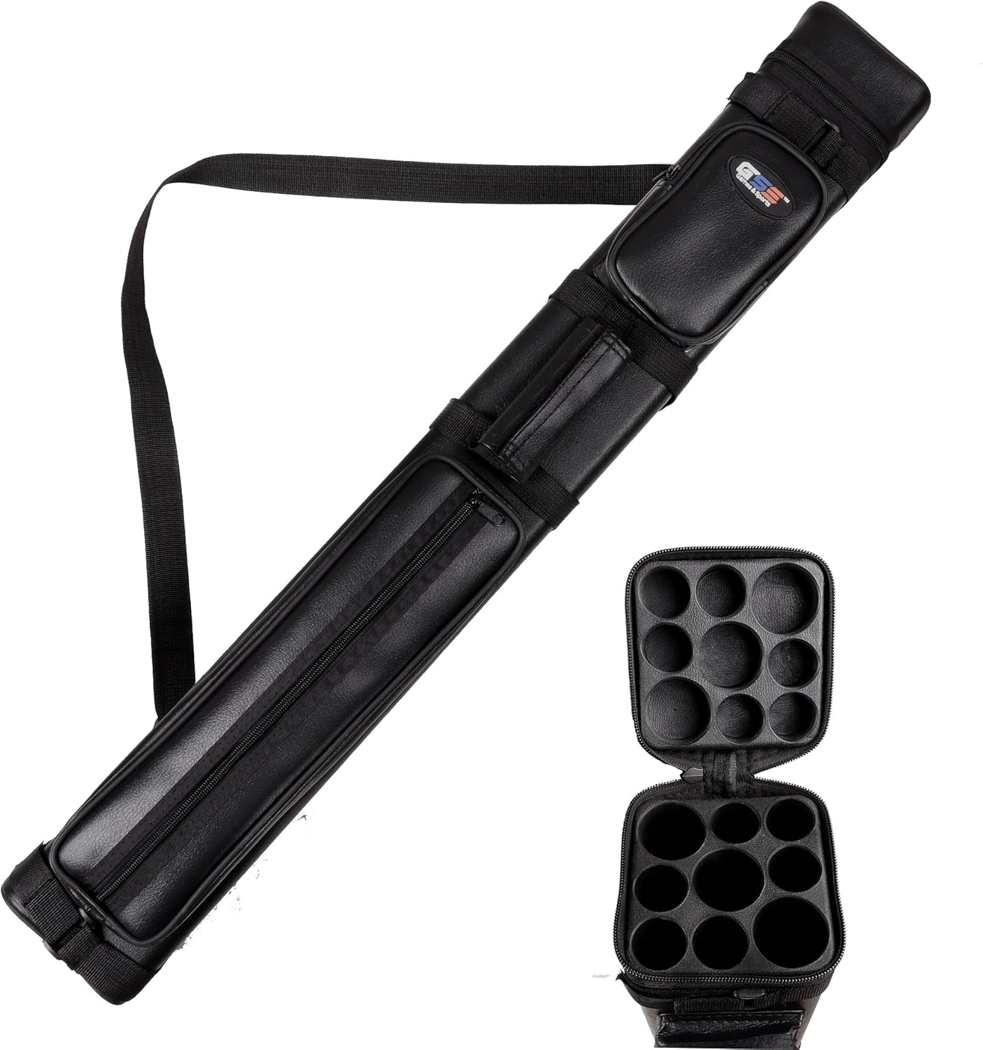 Amazon.com : GSE Games & Sports Expert 3x6 Hard Pool Cue Case, Billiard ...