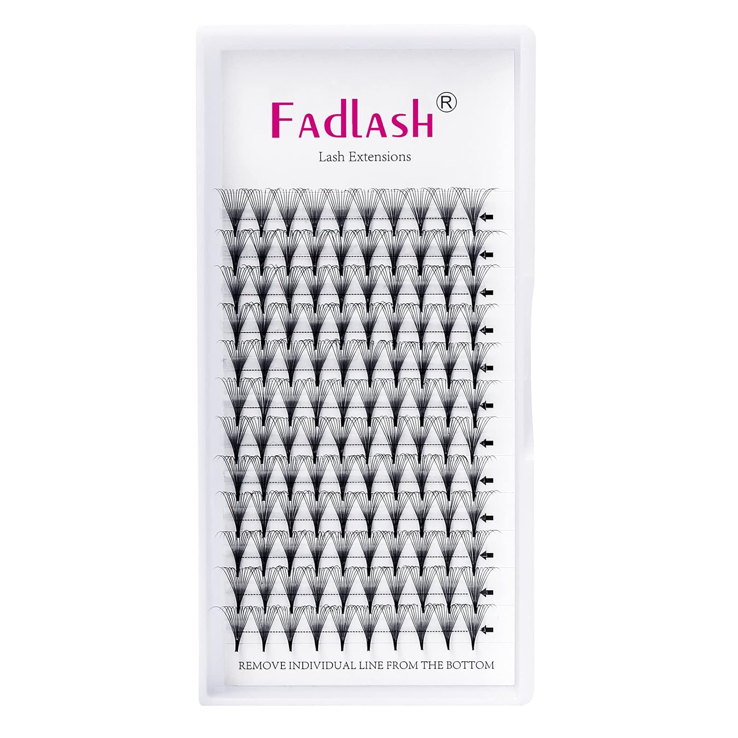 Amazon.com: Premade Fans Eyelash Extensions 12D 0.07 D Curl Mixed Tray ...