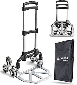 Diable DAIMEX en aluminium pliable et stable avec poignée réglable en ...