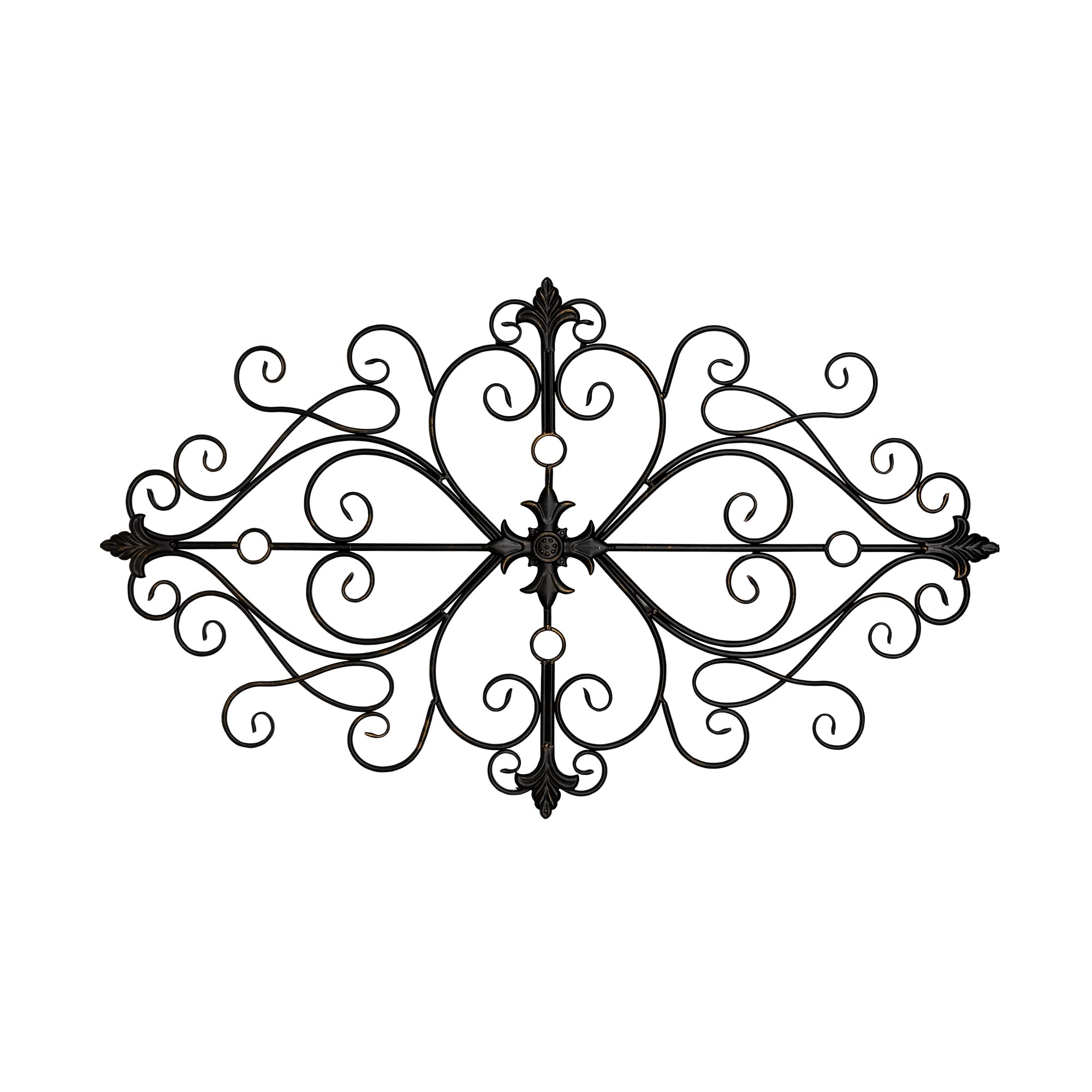 Black Scroll Wall Decor