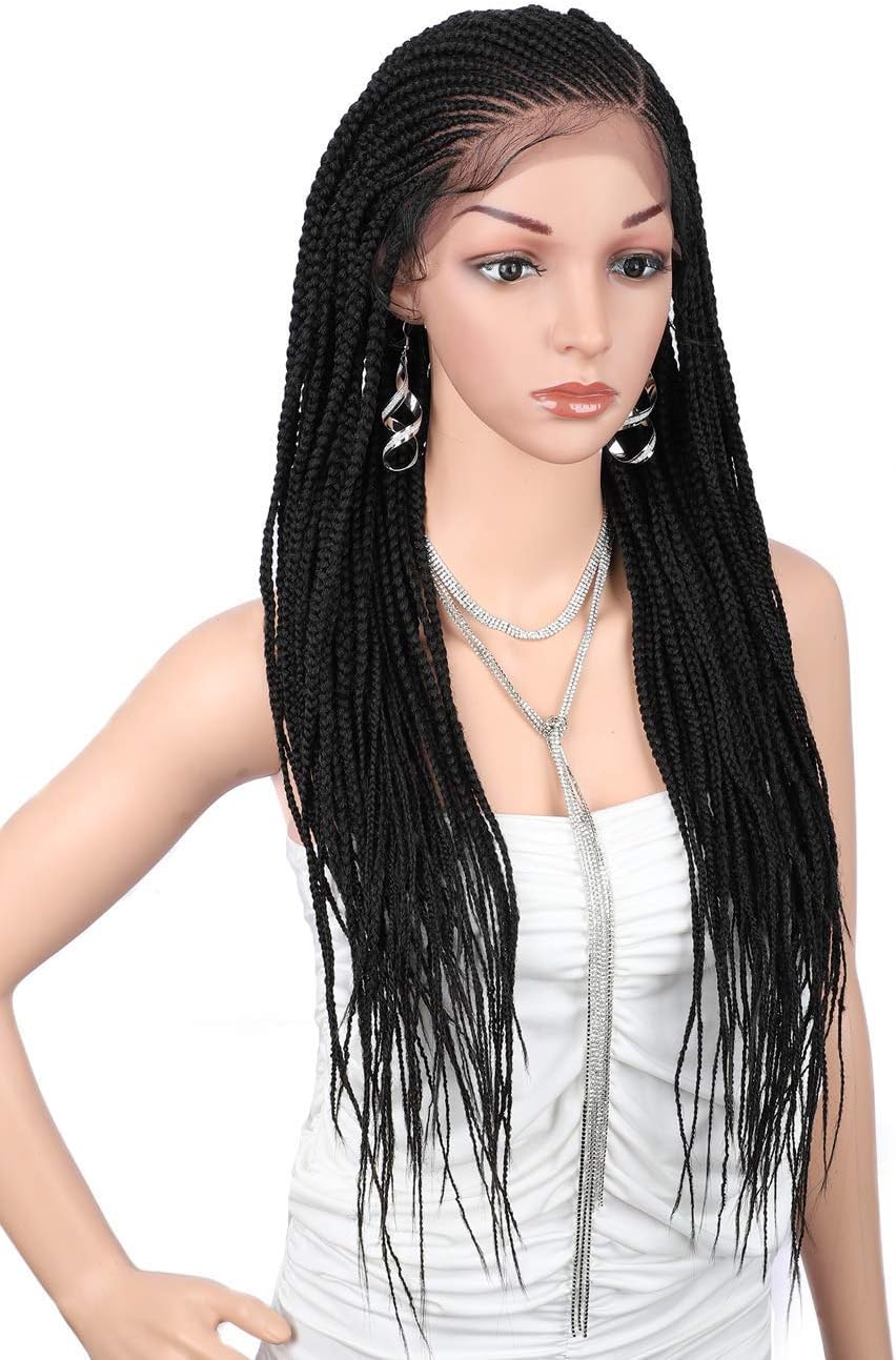 Amazon.com : Wow Braids 24" Full 360 HD Transparent Lace Front Flip ...
