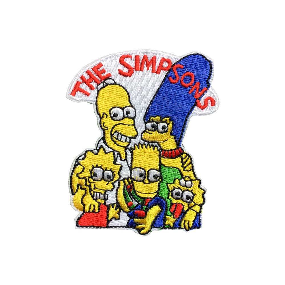 The Simpsons Patch Embroidered Cartoon Iron On Sew On Patches : Amazon ...