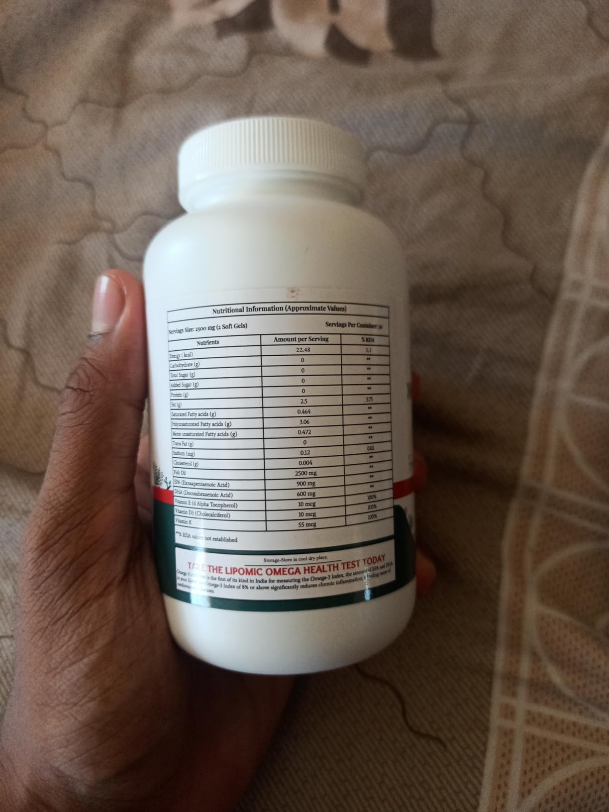 Lipomic Omega 3 Fish Oil Capsule 2500Mg - 60 Softgel : Amazon.in ...