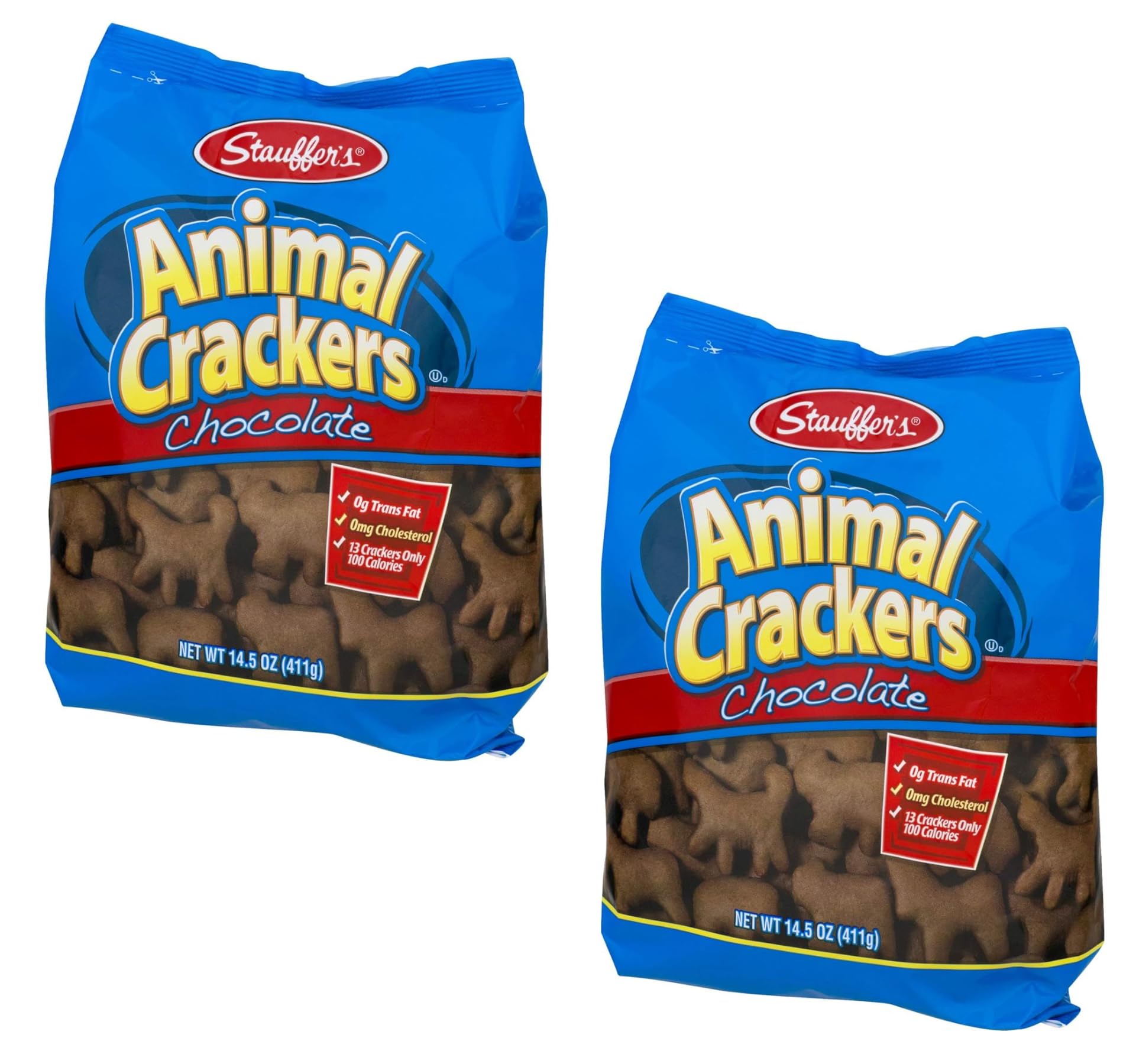 Amazon.com: Chocolate Animal Crackers - Pack of Two - Smiling Sweets ...
