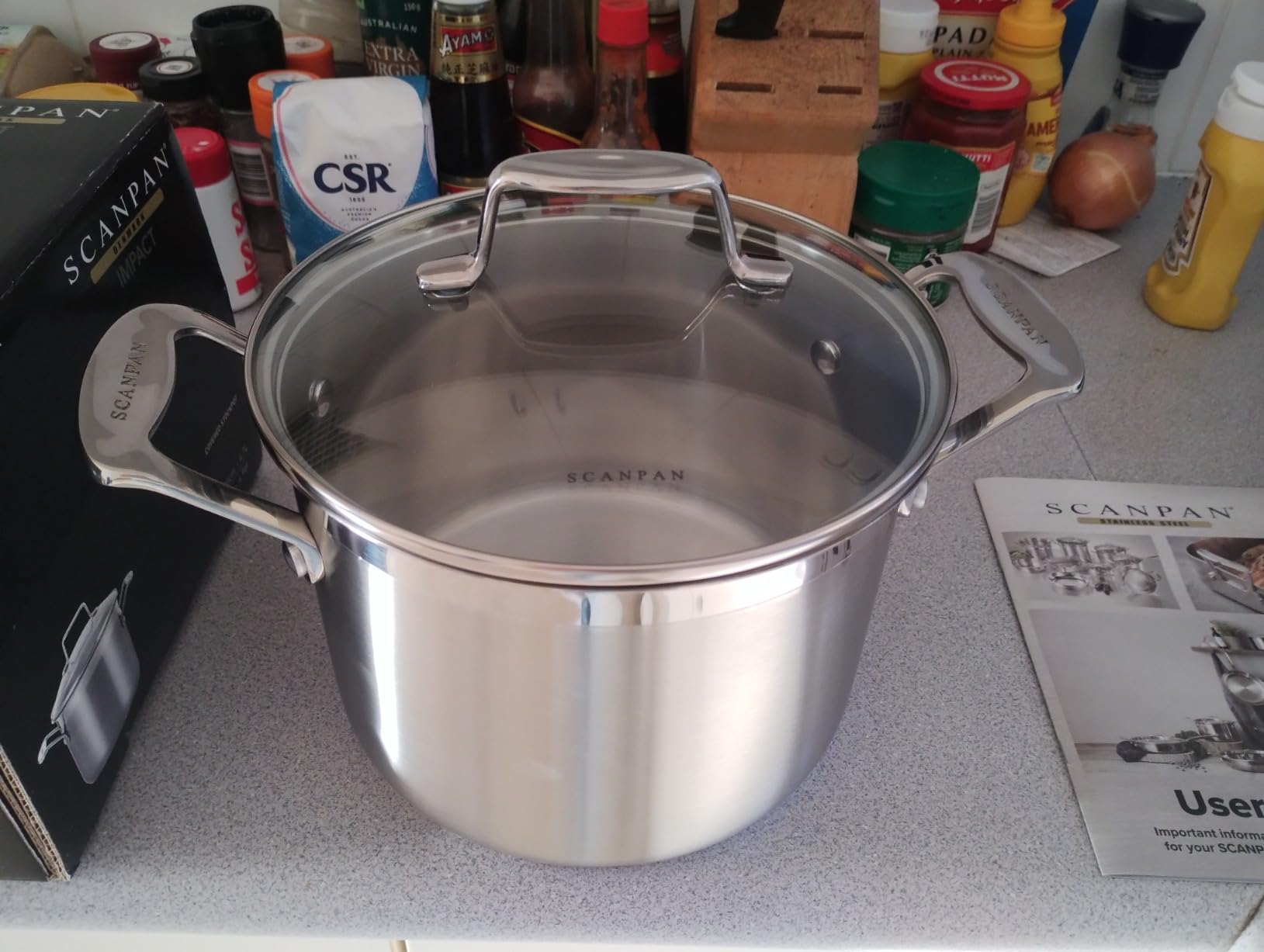 Scanpan 22039 Impact 20cm/4.7L Universal Stockpot Stainless Steel: Pots ...