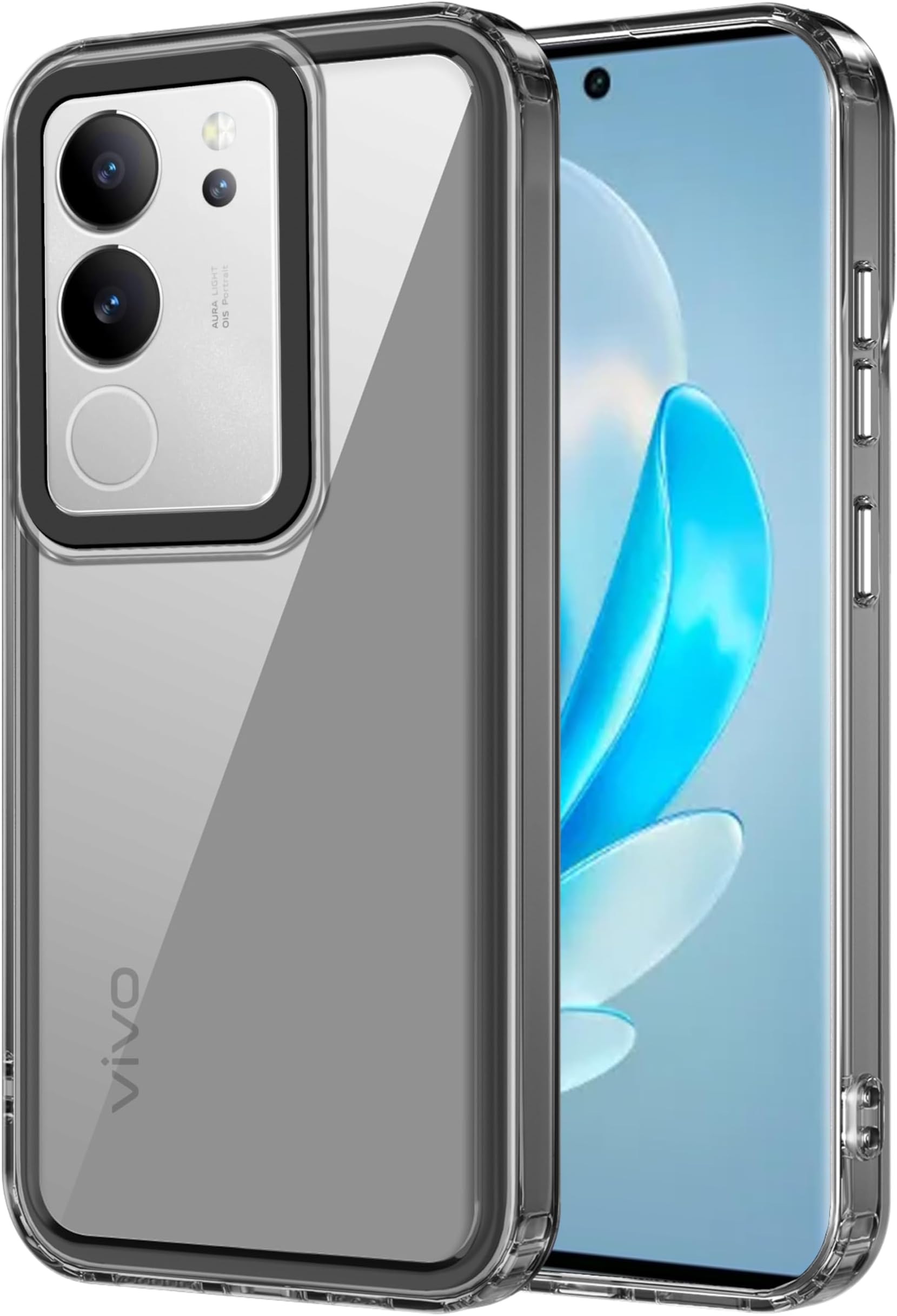 amazon basics Back Case Cover for Vivo V29 Pro 5G (TPU + PC_Translucent ...