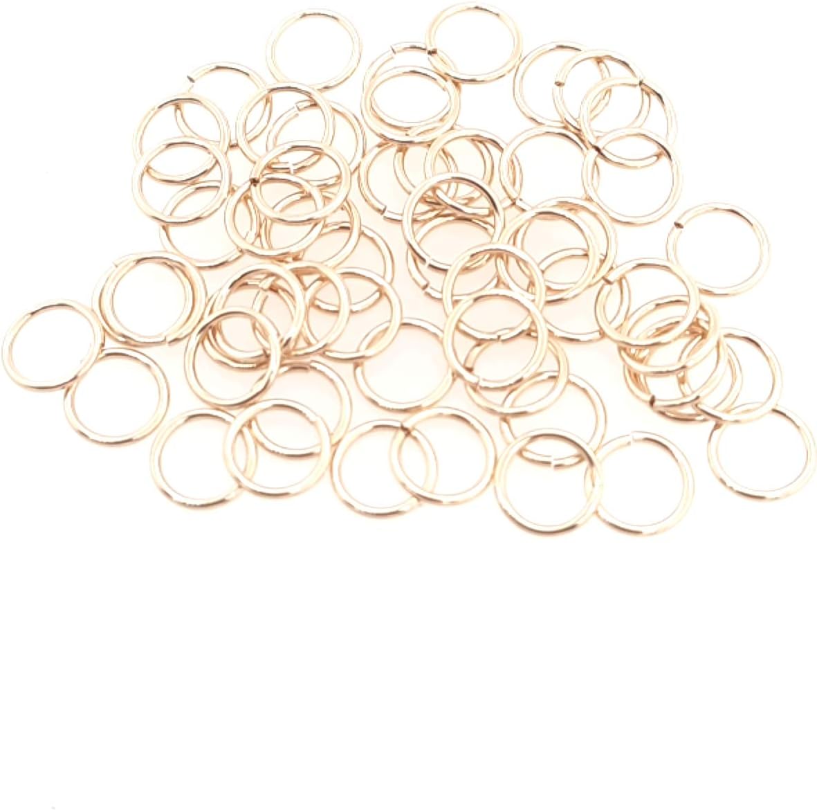 Amazon.com: 50pcs 14/20 Gold Filled Round Open Jump Rings 5.8MM OD, 4 ...