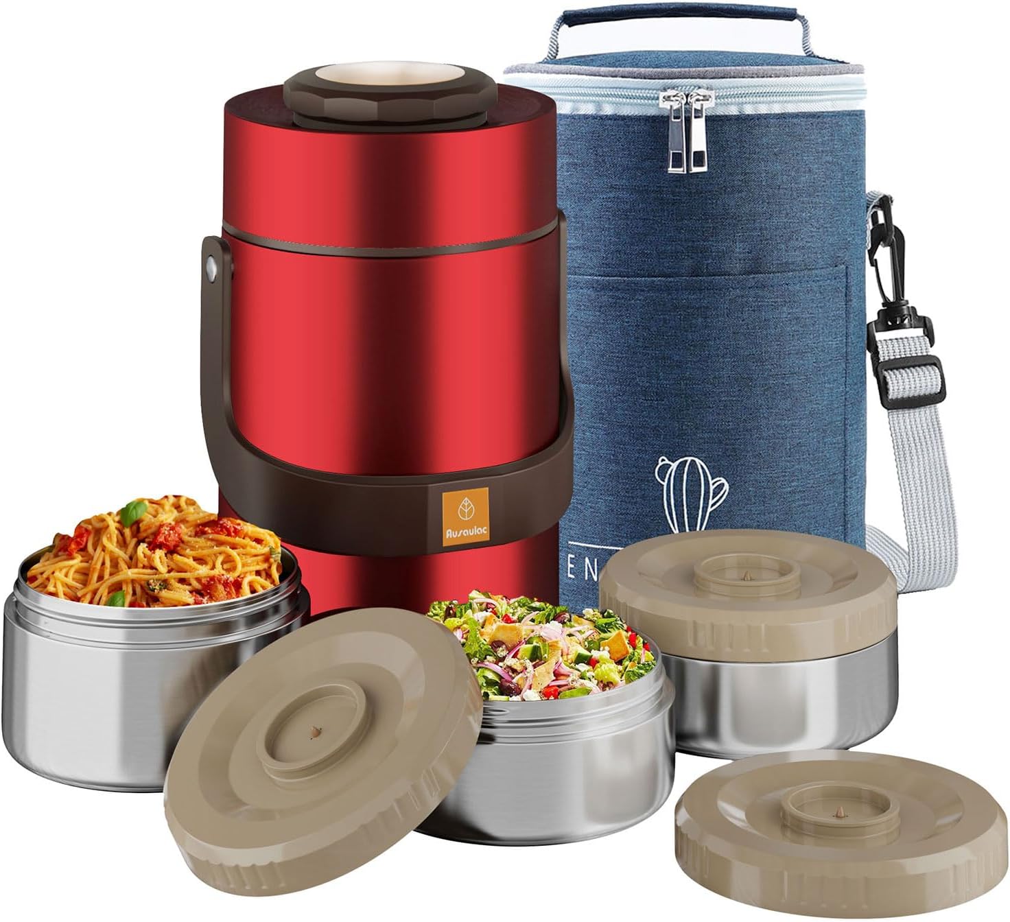 AUSAULAC Large Capacity 3500ml Adults Stainless Steel Vacuum Insulated ...
