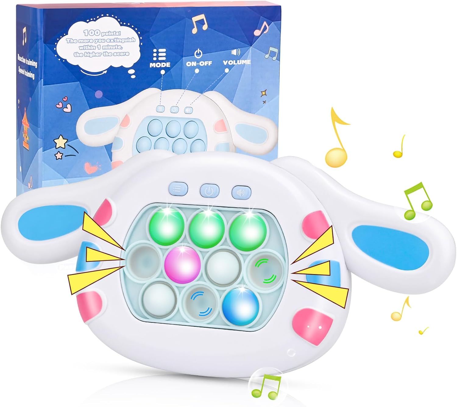 FIYCATPSA Light Up Pop It Game, Fidget Toy for Kids, Multiple Play ...