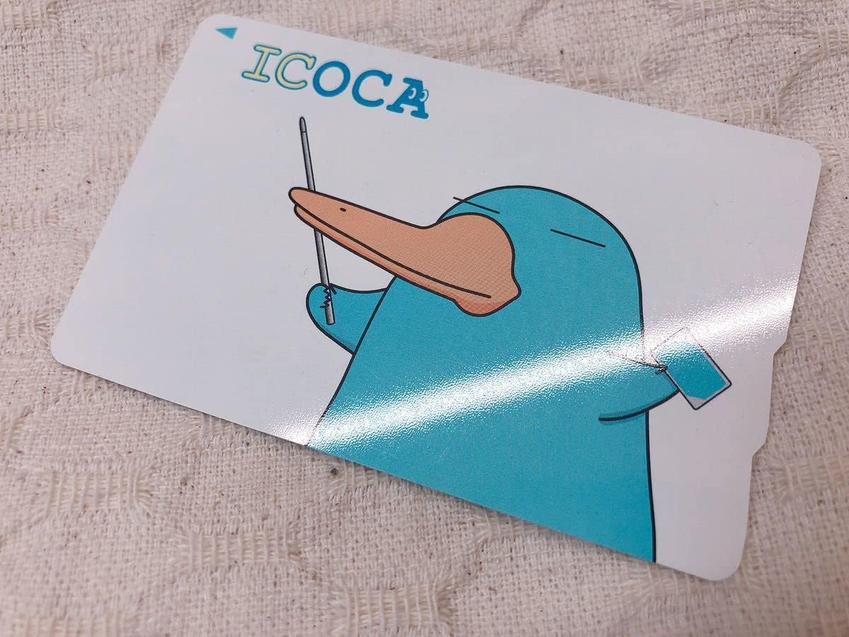 Amazon.co.jp: JR西日本 ICOCA デビュー記念 ICカード イコちゃん イラスト 1000円チャージ済 鉄道 カモノハシ ...