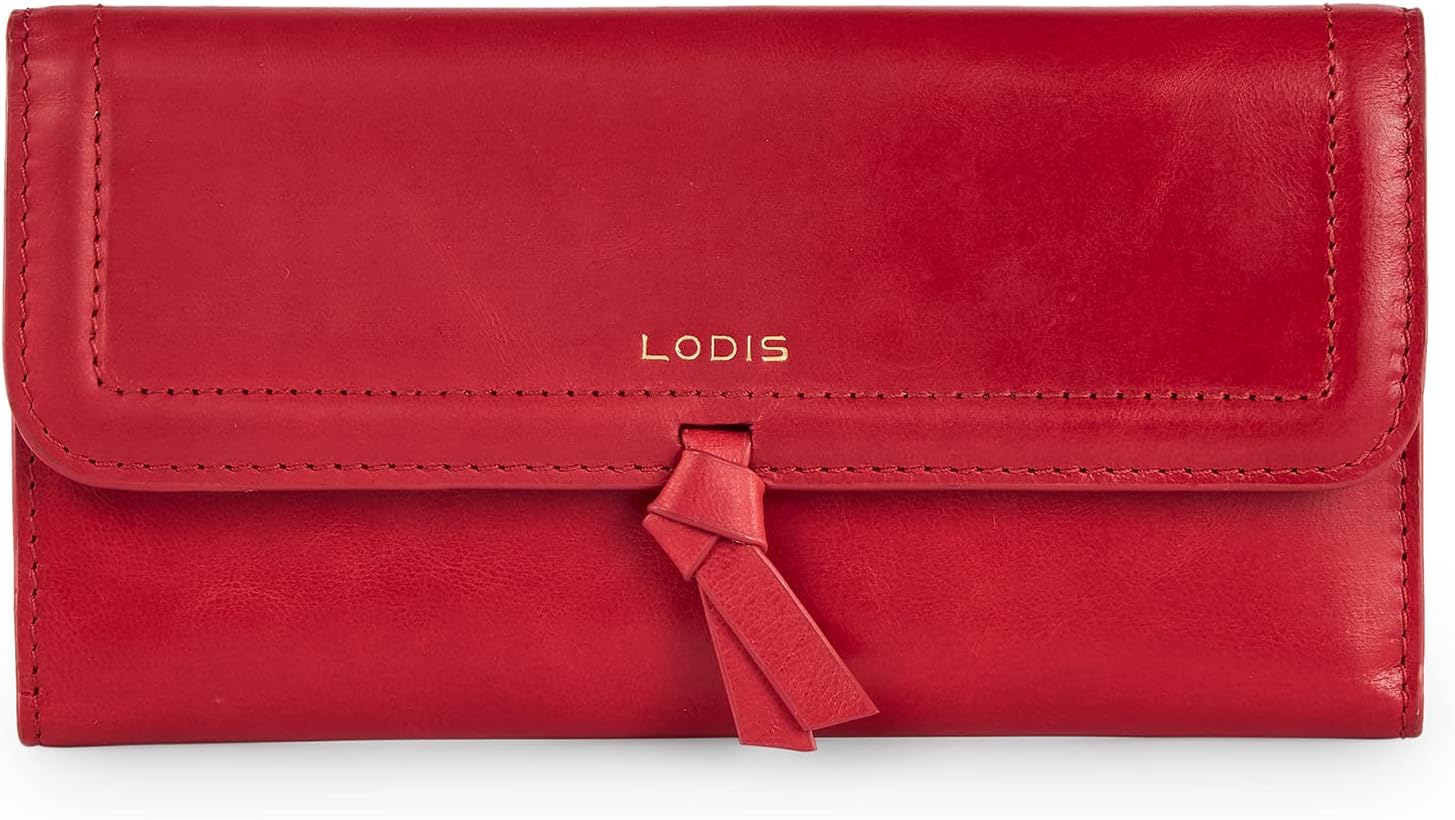Amazon.com: Lodis Women's Elia Classic Large Flap Wallet, Smooth Slim ...