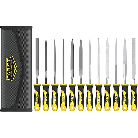 LIBRATON Small File Set, Needle Diamond Files 13PCS, 6pcs Jewlers Files ...