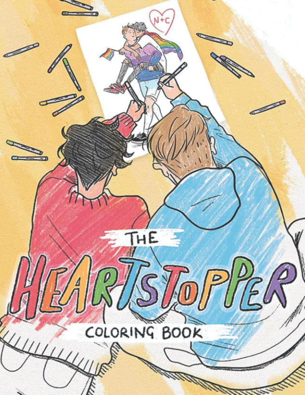 Heartstopper Coloring Book 2022 Version 50 One Sided Colouring Pages ...