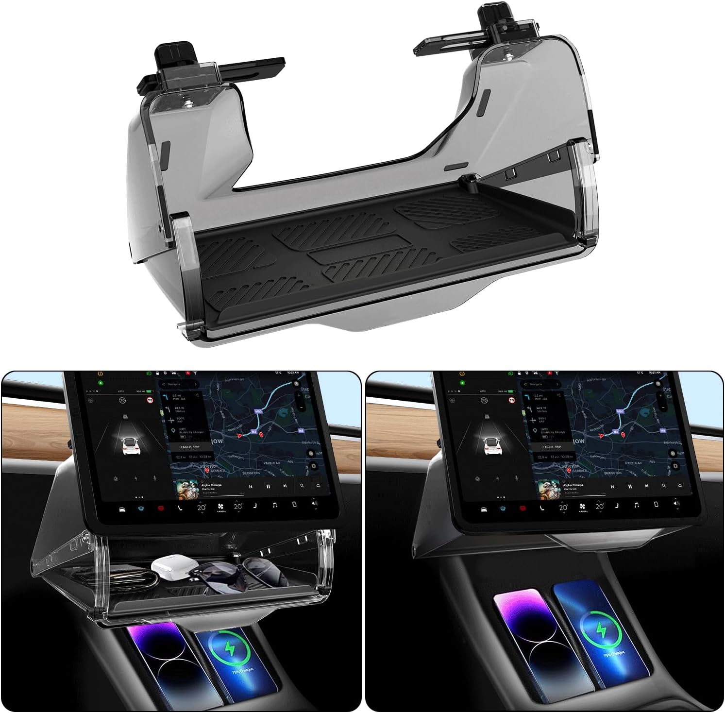 Spigen Tesla Model Y und 3 2021-2023 Aufbewahrungsbox unter dem ...