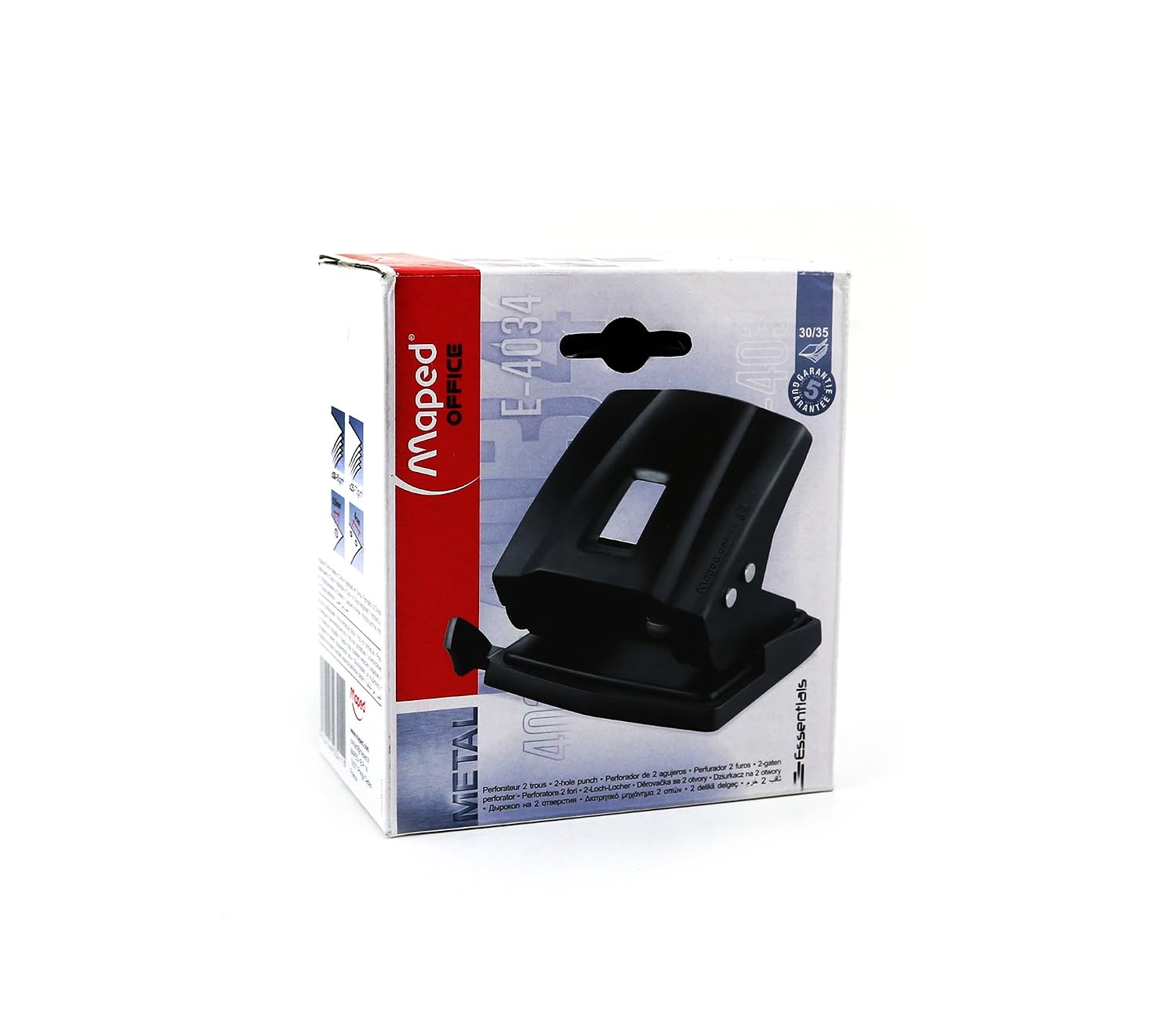 Maped Punch Essentials Metal L 30/35S 2 Holes X1 Box : Amazon.in ...